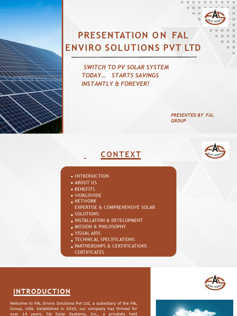 Fal Profile | PDF | Solar Power | Photovoltaics
