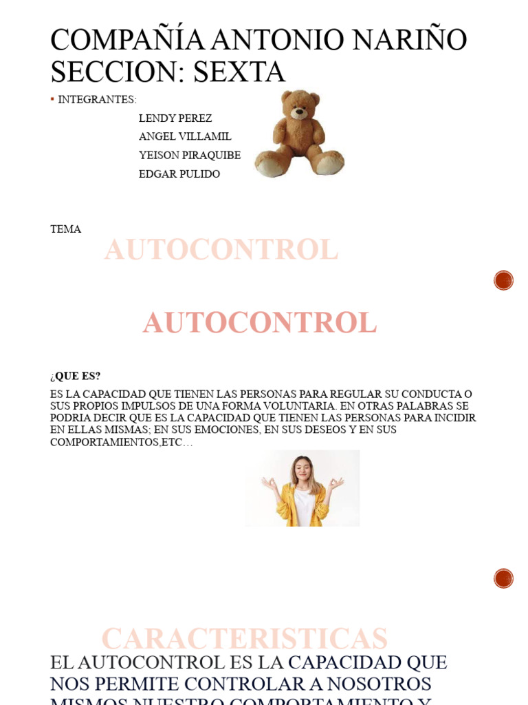 AUTOCONTROL | PDF | Las emociones | Comportamiento