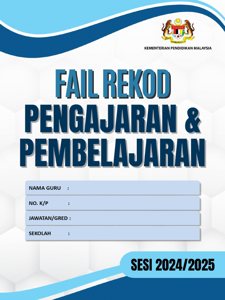 Fail Rekod Mengajar Sesi Akademik 2024-2025 | PDF
