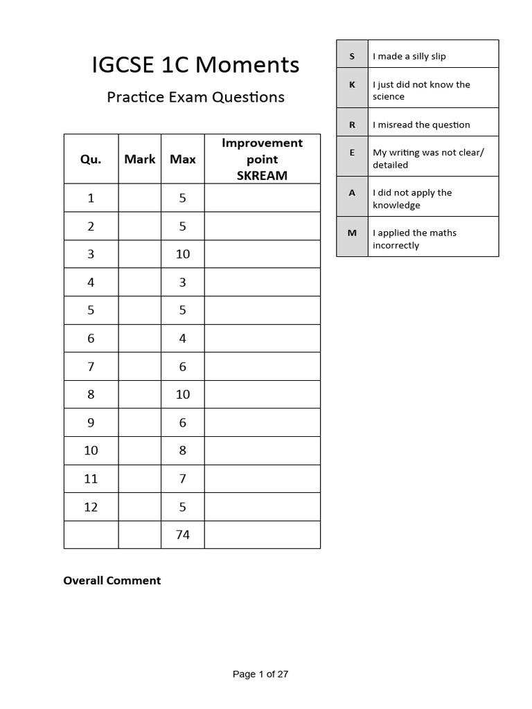 1C Moments | Download Free PDF | Force | Weight