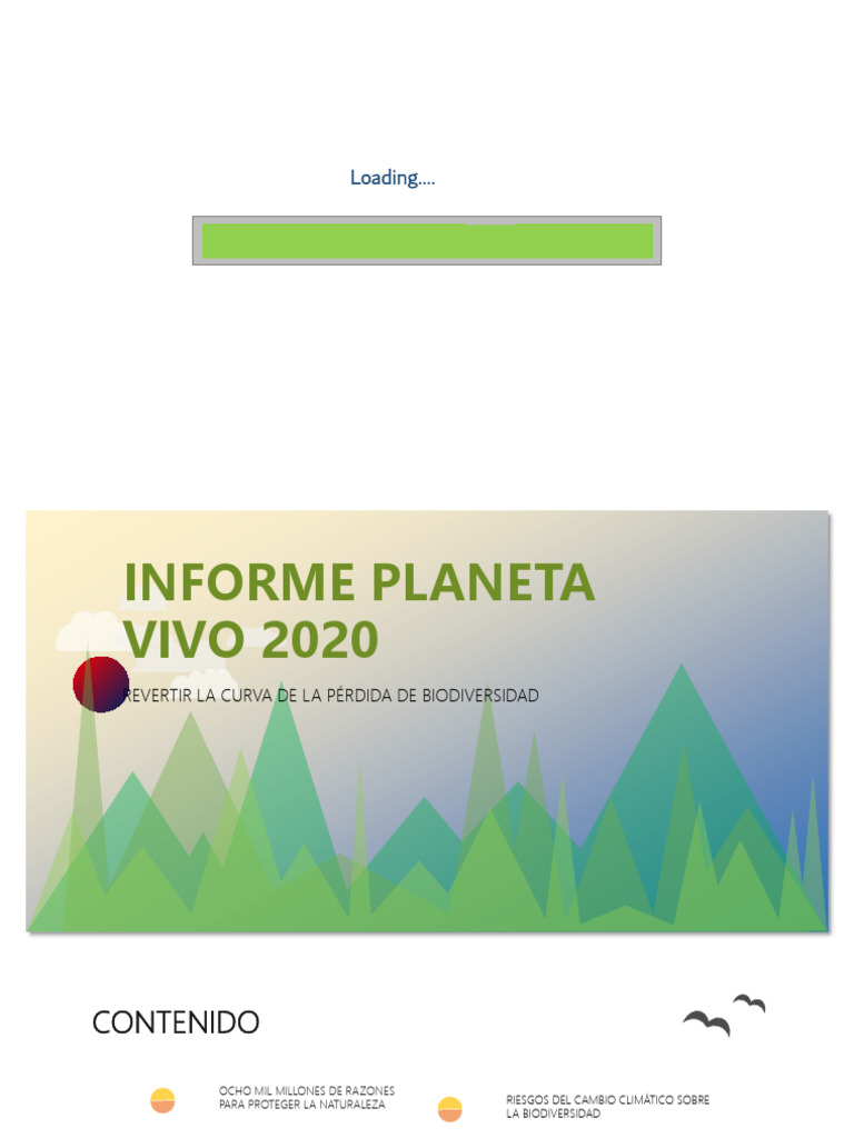 Informe Planeta vivo 2020 | PDF | Biodiversidad | Naturaleza