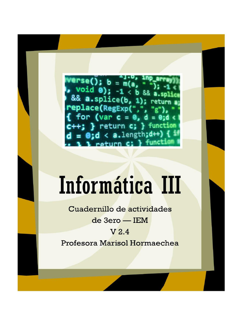CUADERNILLO de Informática 3ero - 2024 | PDF