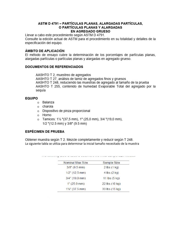 Astm D 4791 Traducido | PDF
