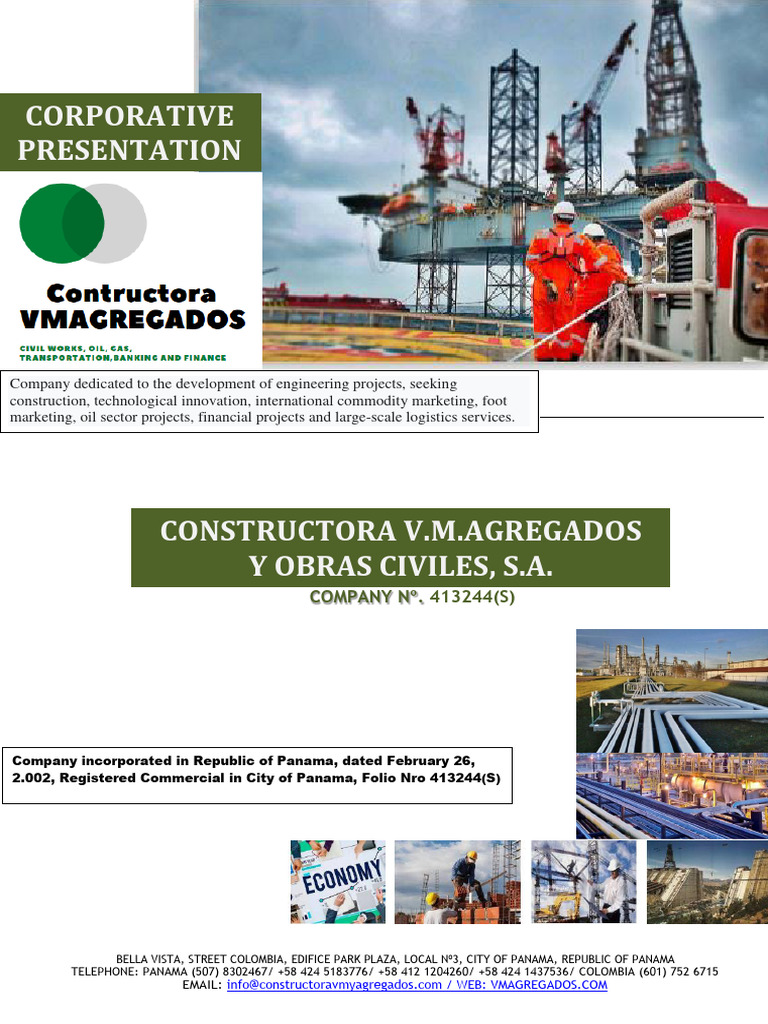 Company Profile Constructora Vmagregados-1 | PDF | Petroleum | Oil Refinery