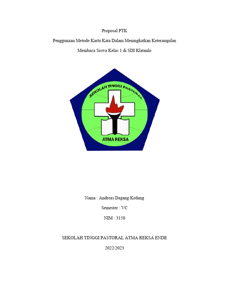 Proposal PTK Andreas | PDF