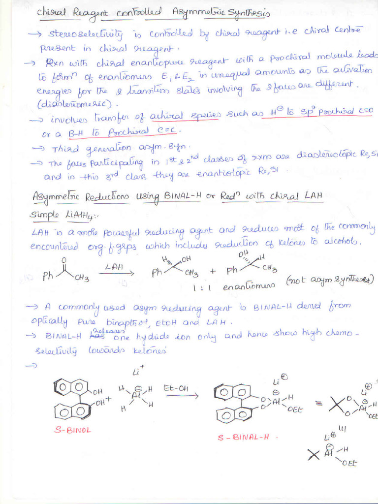 Asymmetric synthesis | PDF