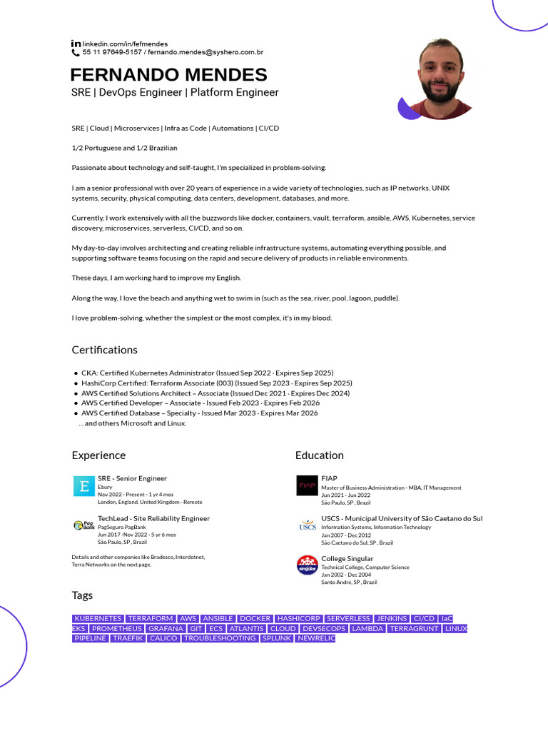 Fernando de Figueiredo Mendes | PDF | Cloud Computing | World Wide Web