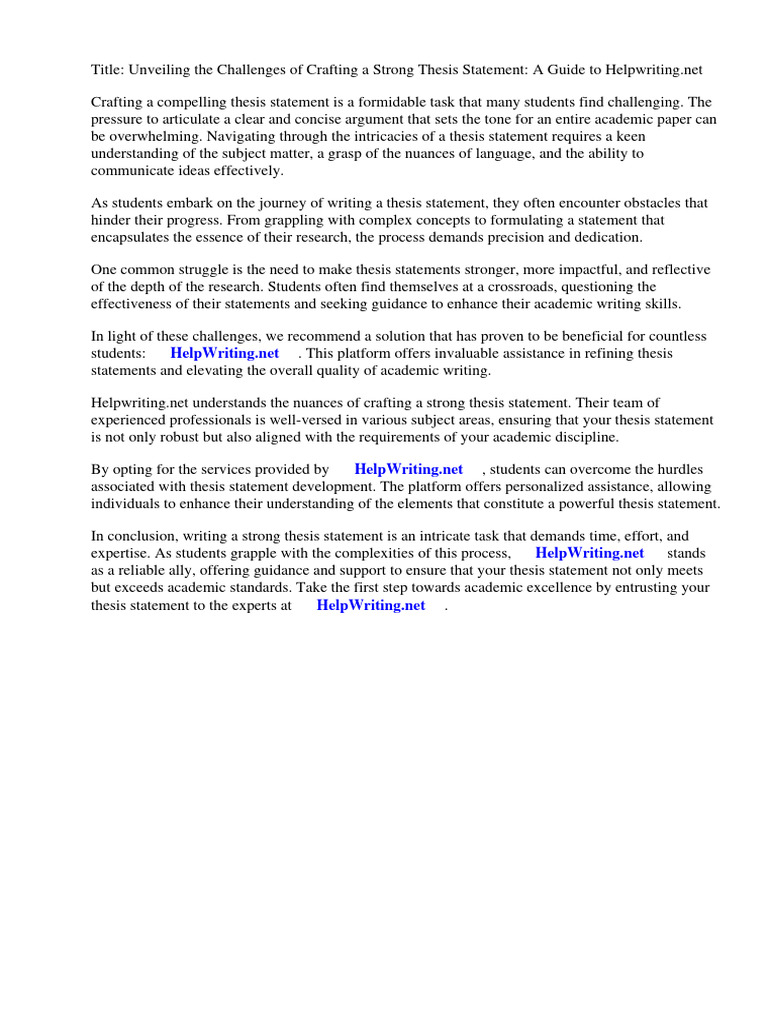 Thesis Statement Worksheet Make Them Stronger Answers | PDF | Essays | Worksheet