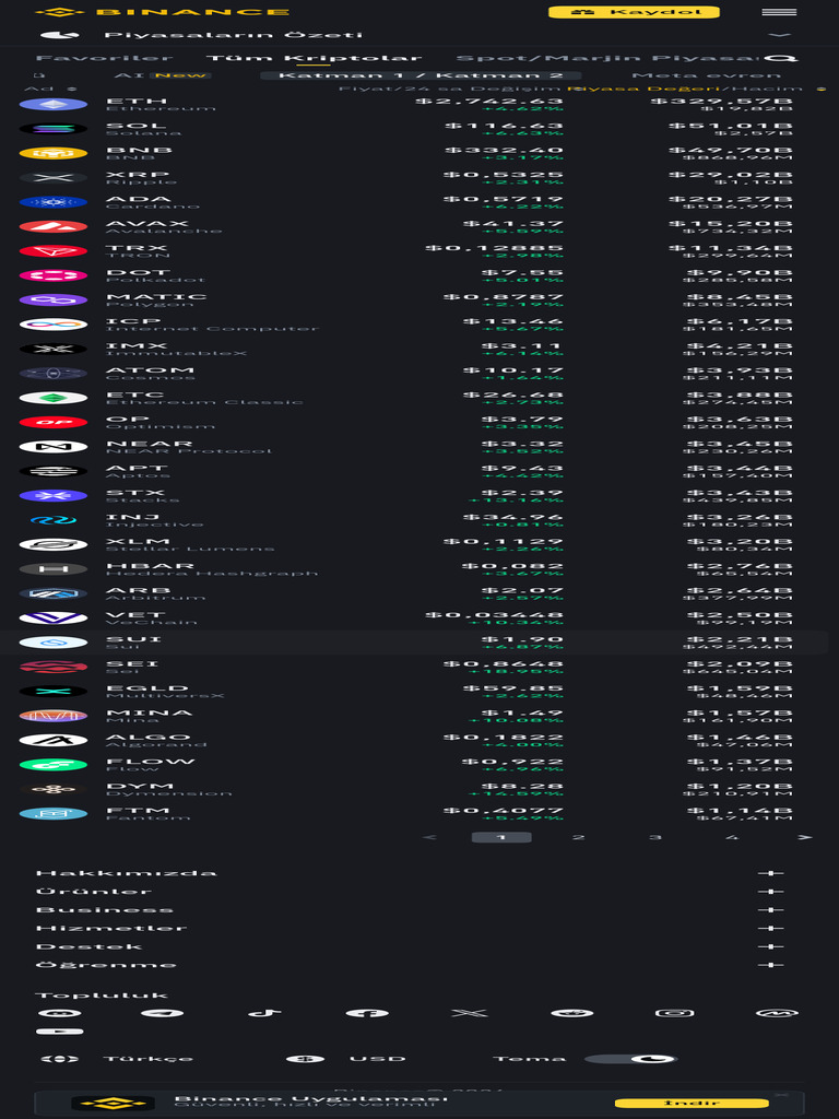 Piyasa Değerine Göre en İyi Katman 1 Ve Katman 2 | PDF | Application ...