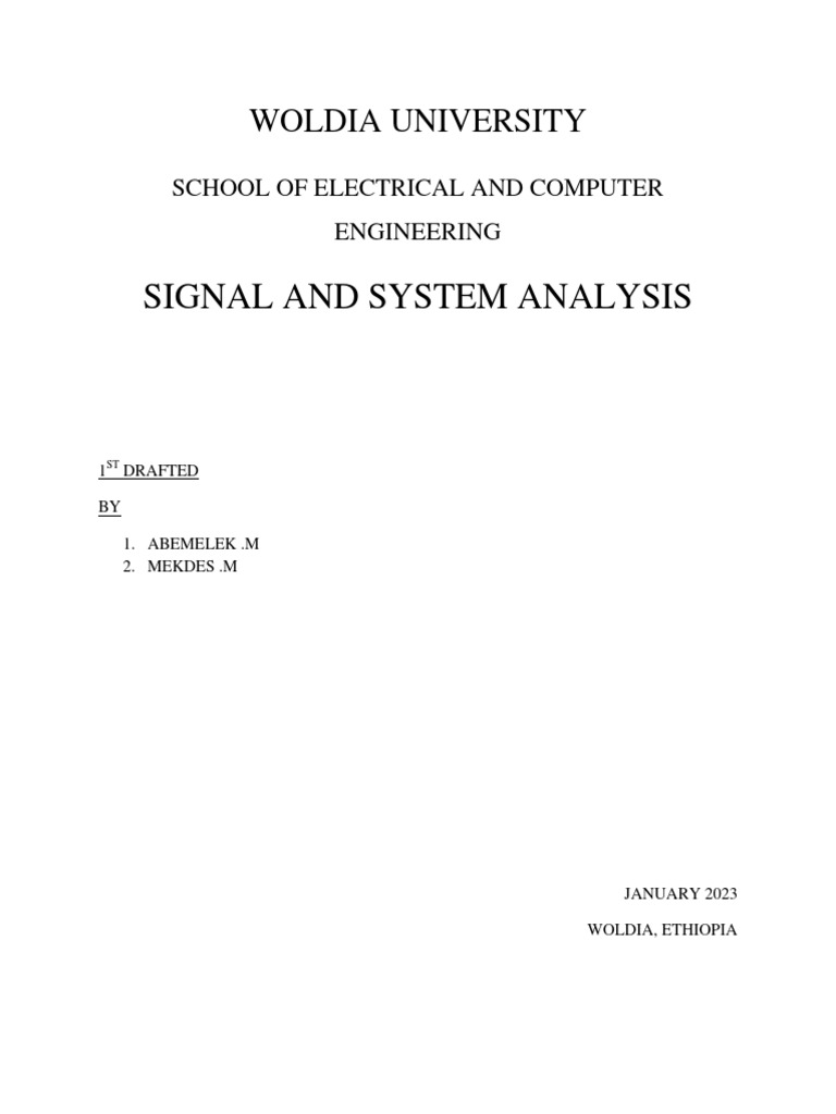 Laplace Transform in Signal Analysis | PDF | Laplace Transform ...