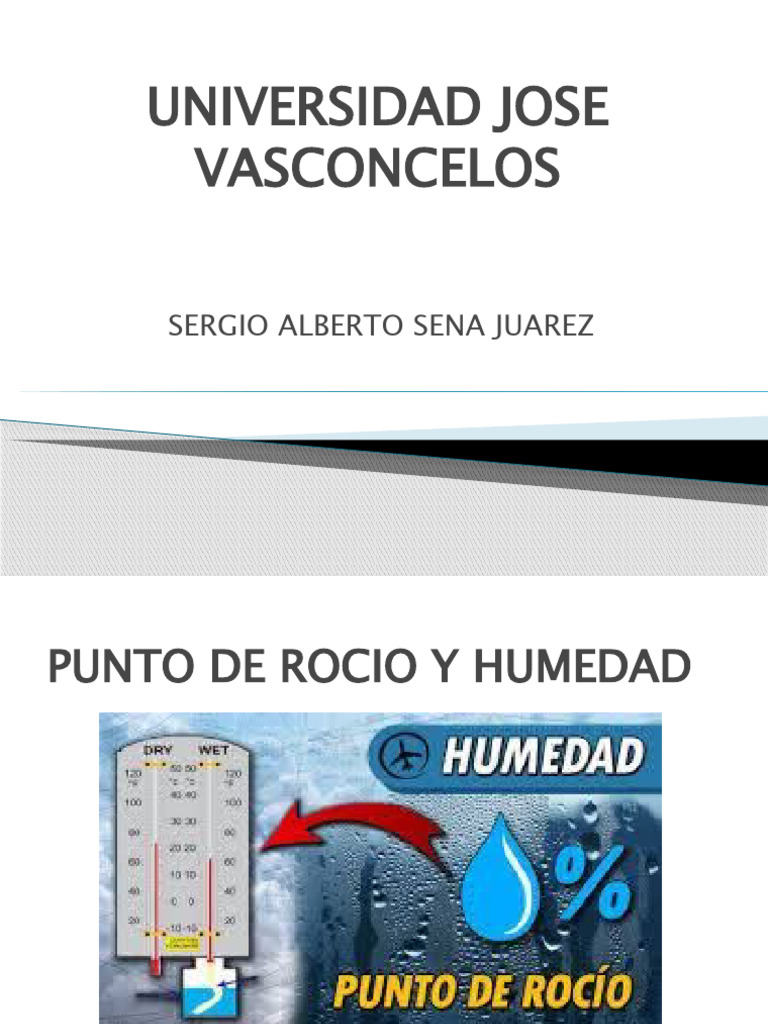 PUNTO DE ROCIO. | PDF | Humedad | Hidrología