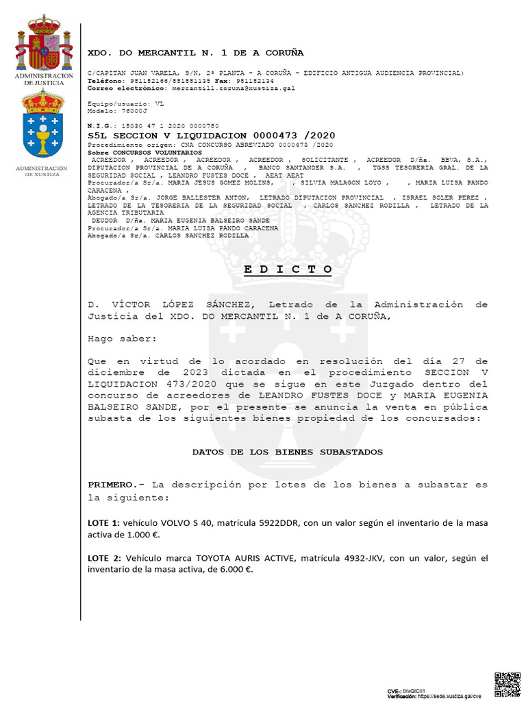 Documento 1 | PDF | Subasta | Impuestos