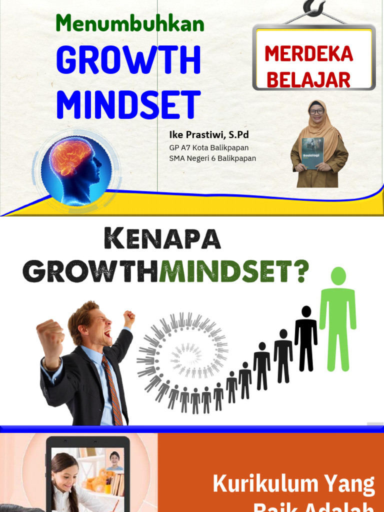 Materi-Menumbuhkan Growth Mindset Merdeka Belajar - Peserta (2) (1) - Hidayat Sapari | PDF