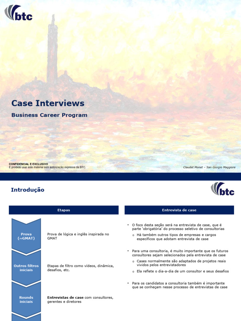 Entrevista de Case em Consultoria | PDF | Marketing | Inovação