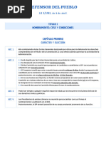 Ley #870 Del Defensor Del Pueblo | PDF | Bolivia | Parlamento