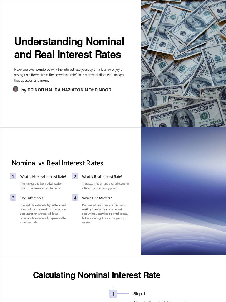 Lecture Slides Real and Nominal Ir | PDF | Interest | Interest Rates