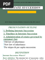 Deceased Estates Succession Act | PDF | Intestacy | Law