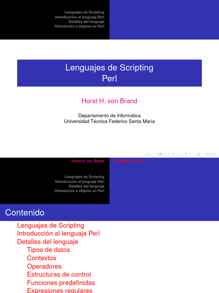III - Lenguajes de Scripting - Perl | PDF III - Lenguajes de Scripting - Perl | PDF