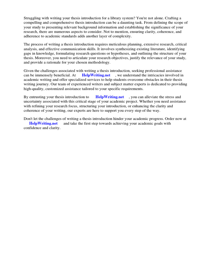 Sample Thesis Introduction Library System | PDF | Libraries | Information