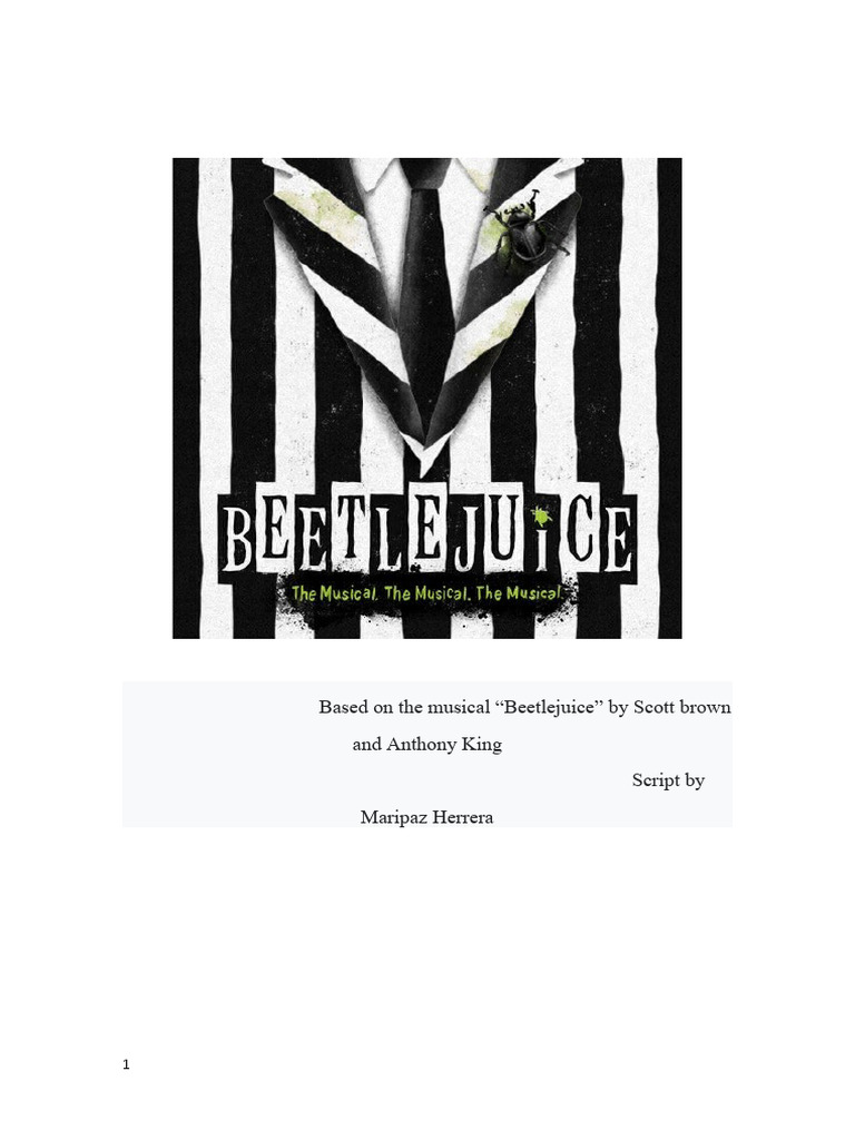 Beetlejuice Script 6th Good SM | PDF | Poetry