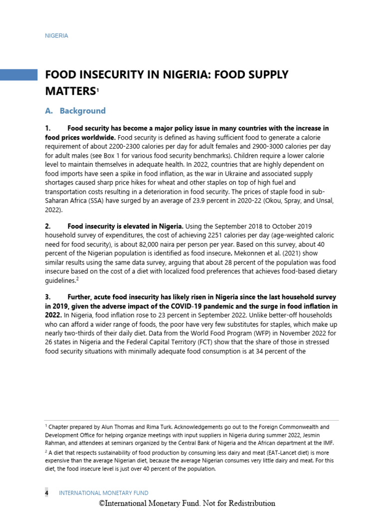 018 Article A001 En | PDF | Food Security | Staple Foods