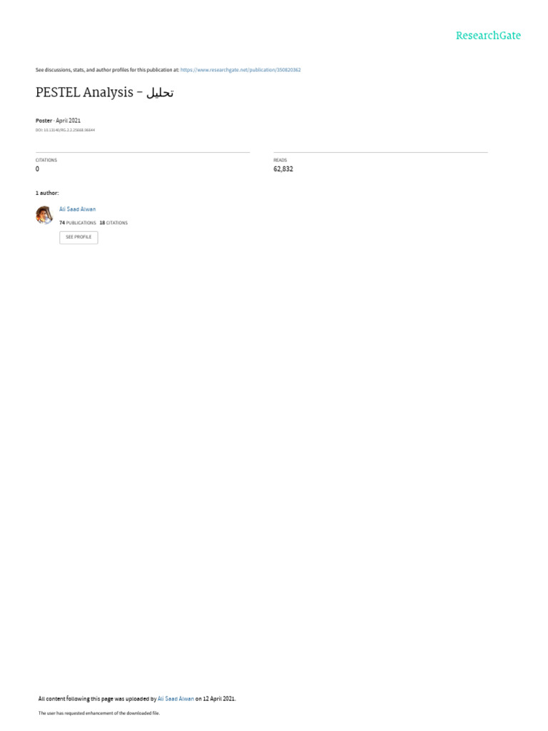 Pestel Analysis | PDF