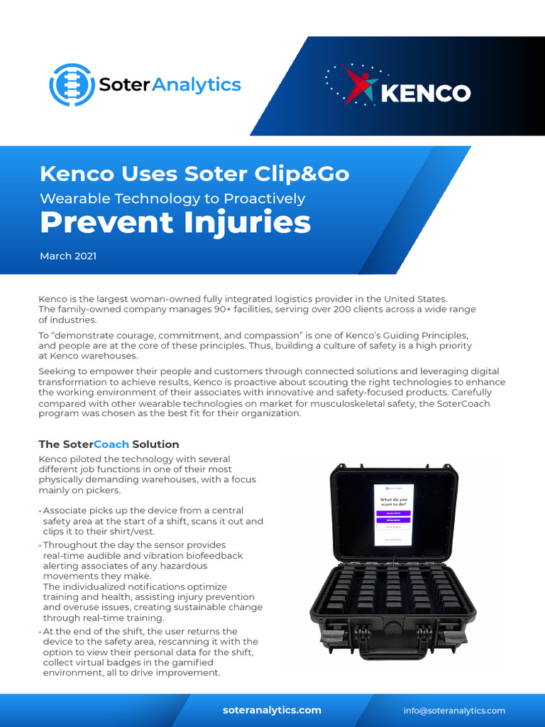 Soter Analytics - Kenco Case Study | PDF | Risk | Analytics