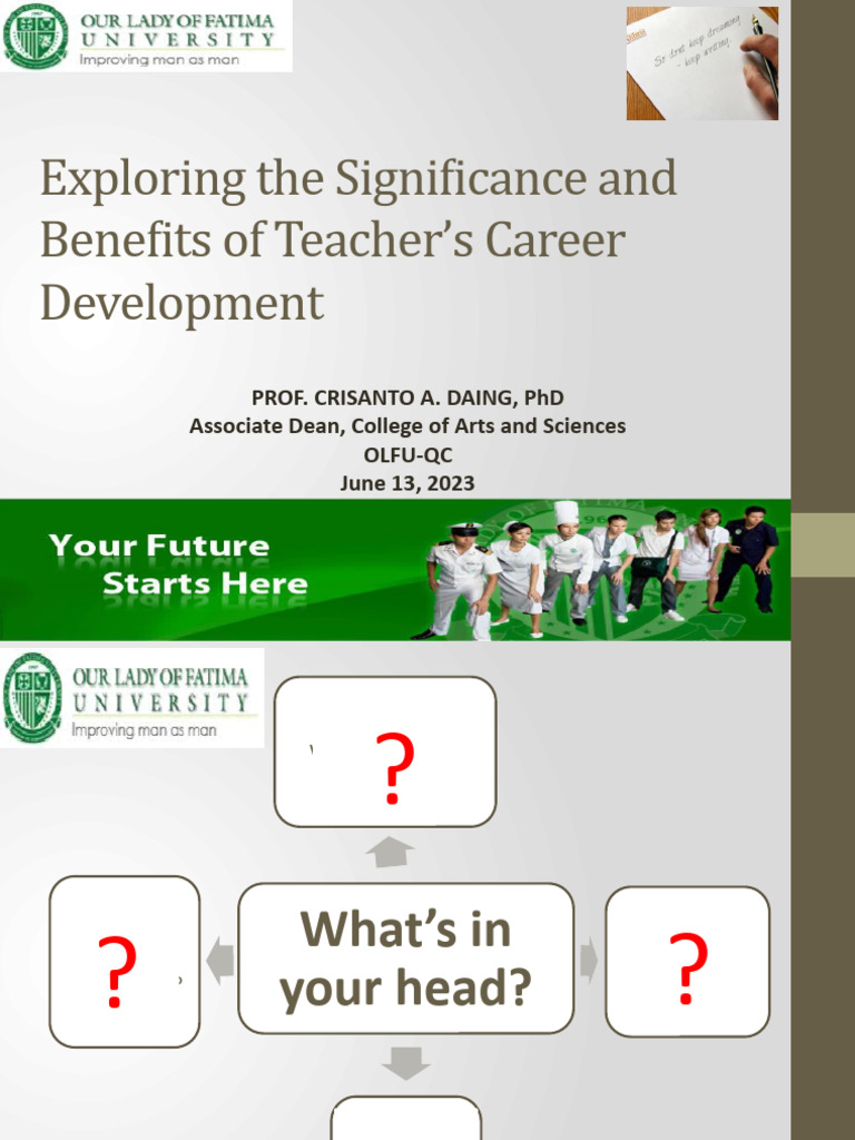 PGSD UMS Career Development | PDF | Teachers | Curriculum