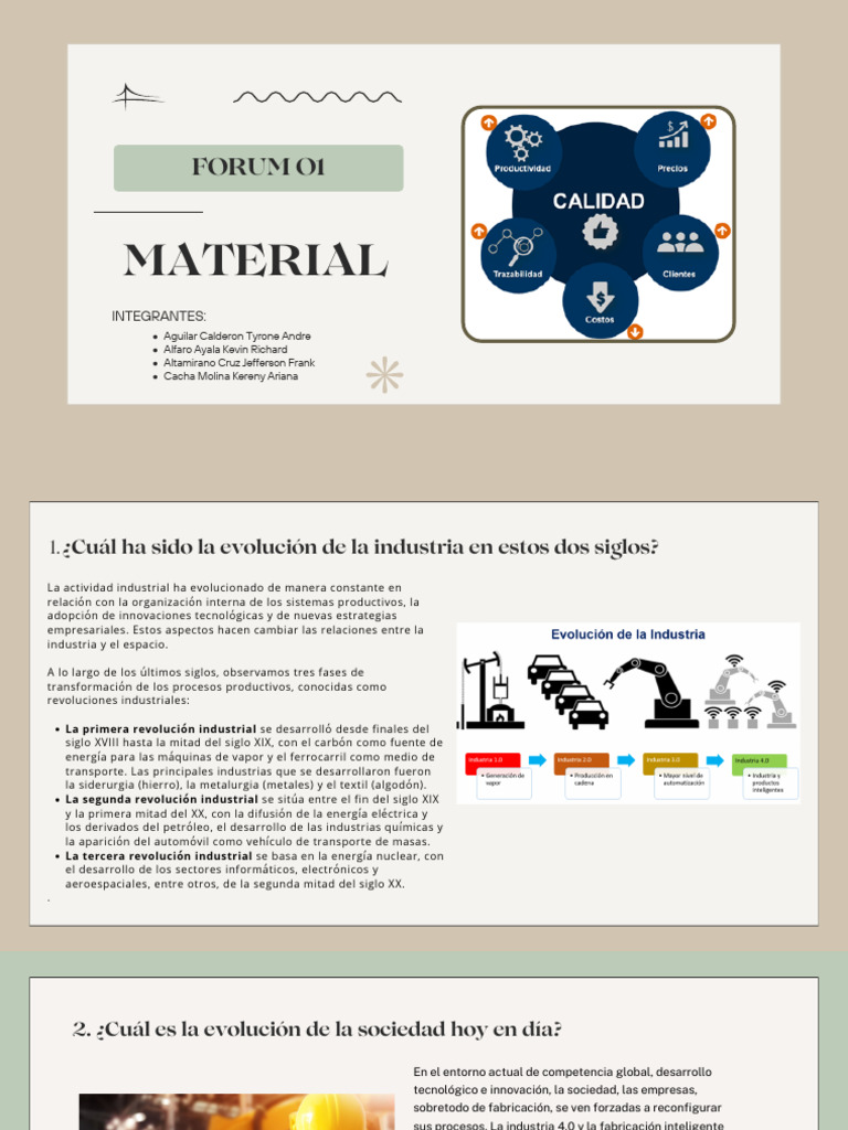 Forum O1 Material - Calidad 4.0 | PDF | Calidad (comercial ...
