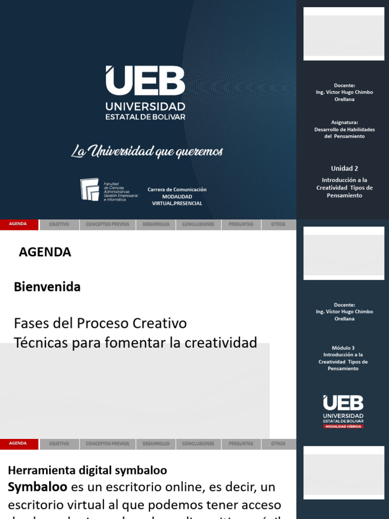 Asemana 9 Hdp Ueb | PDF | Creatividad | Pensamiento