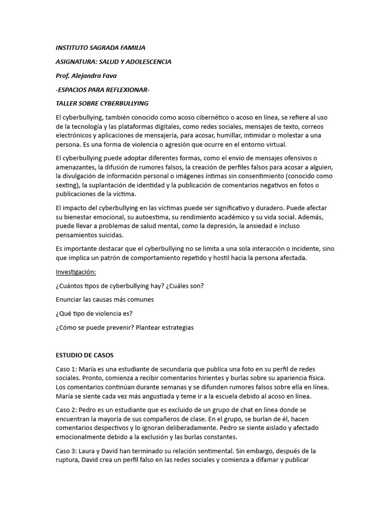CYBERB | PDF | Acoso cibernético | Ciencias del comportamiento