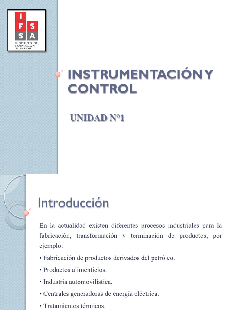 Introducción A Los Conceptos de Instrumentación, Control y Medición - 2 | PDF