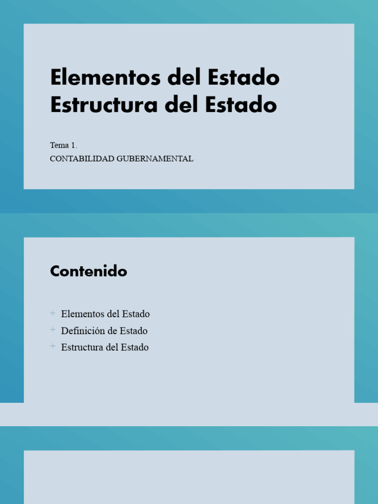 Elementos Del Estado | PDF | Estado (política) | Soberanía