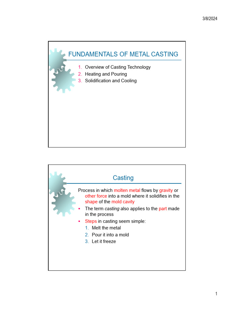 Casting II | PDF | Secondary Sector Of The Economy | Materials