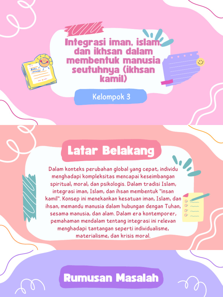 Integrasi Iman, Islam Dan Ihsan Dalam Membentuk Manusia Yang Insan ...