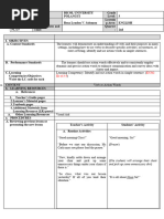 Grade 1 Lesson Plan: Action Words | PDF | English Language | Lesson Plan