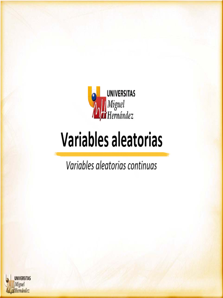 Unidad 3 2 Variables Aleatorias Variables Aleatorias Continuas Gt 2013 Descargar Gratis