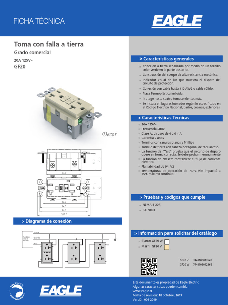 Ficha+Técnica | PDF | Electricidad | Equipo eléctrico