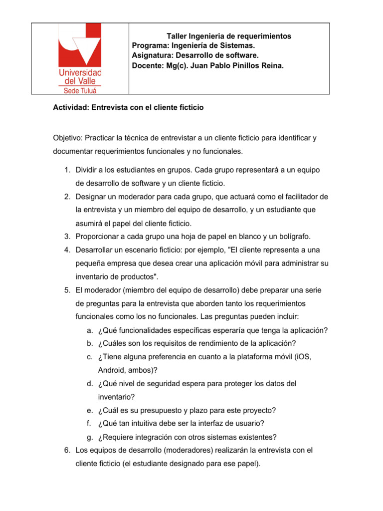 Actividad Clase 2 | PDF