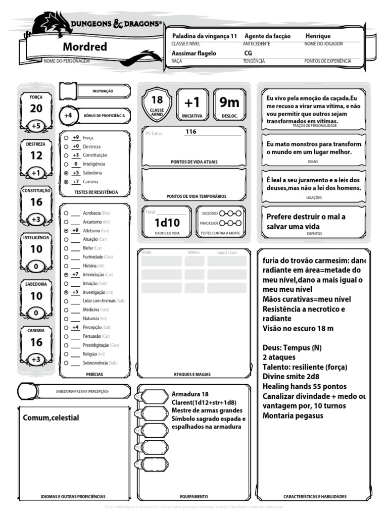 Mordred Paladina Da Vinganca | PDF