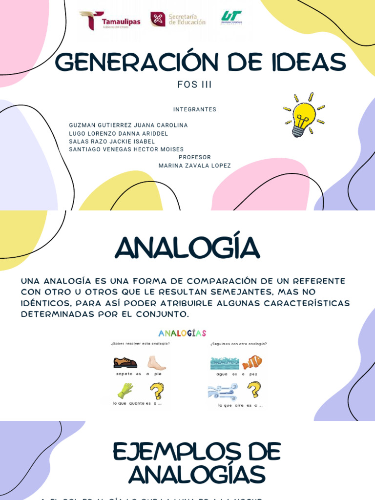 Ejemplos de Sinectica en Generación de Ideas | PDF