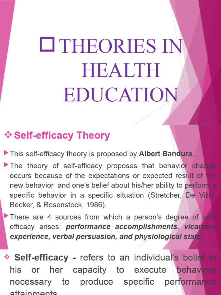 Health Educatiion Theories | PDF | Classical Conditioning | Learning