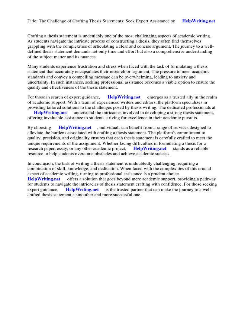 Practice Writing Thesis Statements Answers | PDF | Essays | Thesis