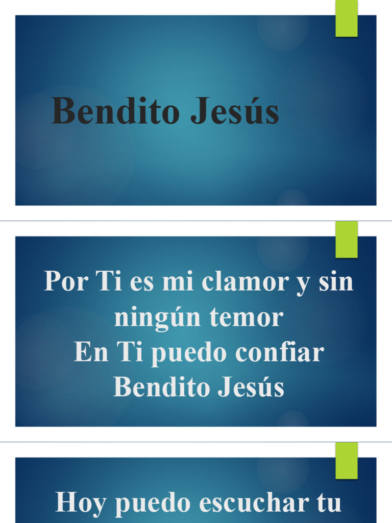 Bendito Jesus | PDF | Religión y espiritualidad | Poesía