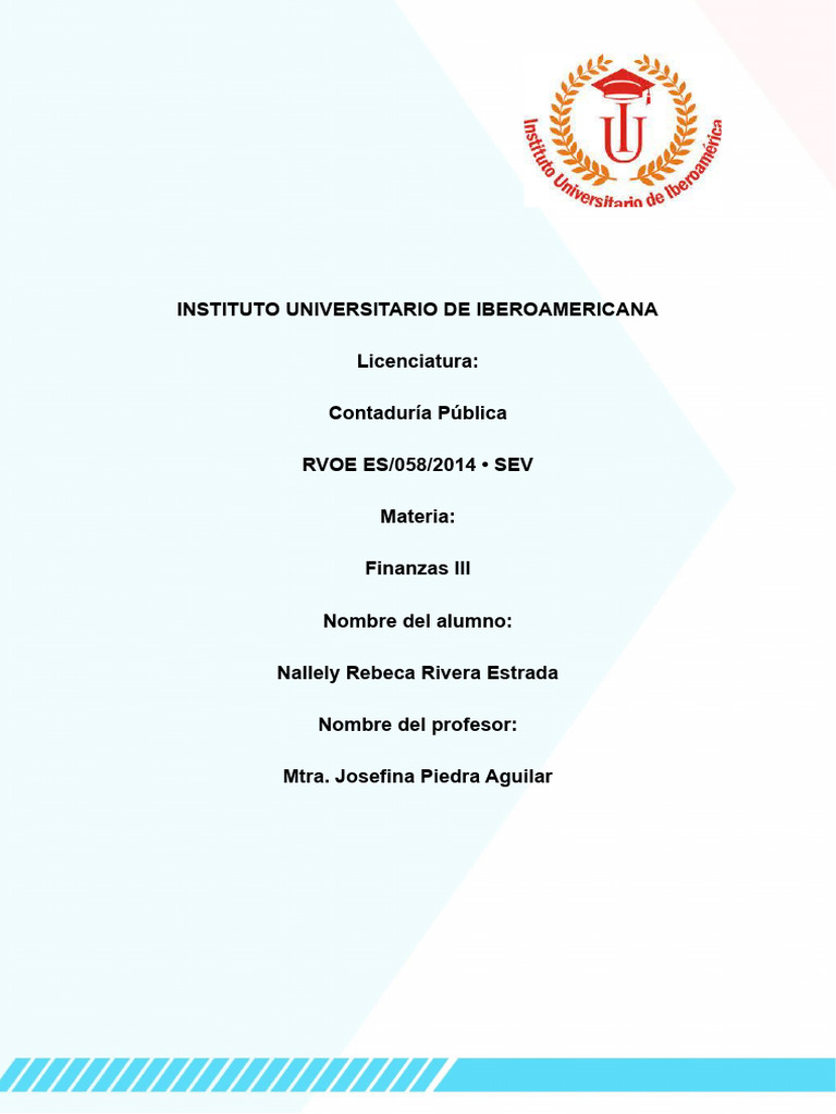 Tarea 2 Finanzas III | PDF | Bancos | Business Tarea 2 Finanzas III | PDF | Bancos | Business