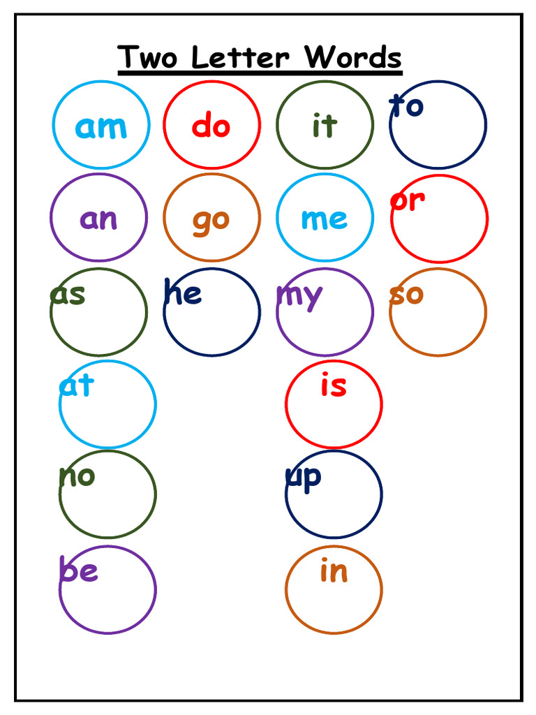 Two Letter Words | PDF