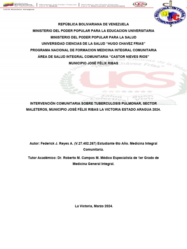 CINTILLO-UCS 2 Corregido | PDF | Tuberculosis | Mycobacterium