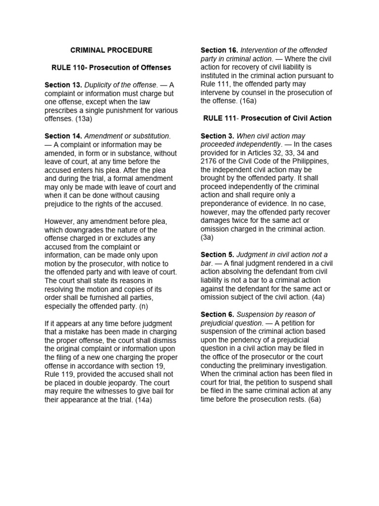 CRIMINAL PROCEDURE | PDF | Prosecutor | Prejudice (Legal Term)