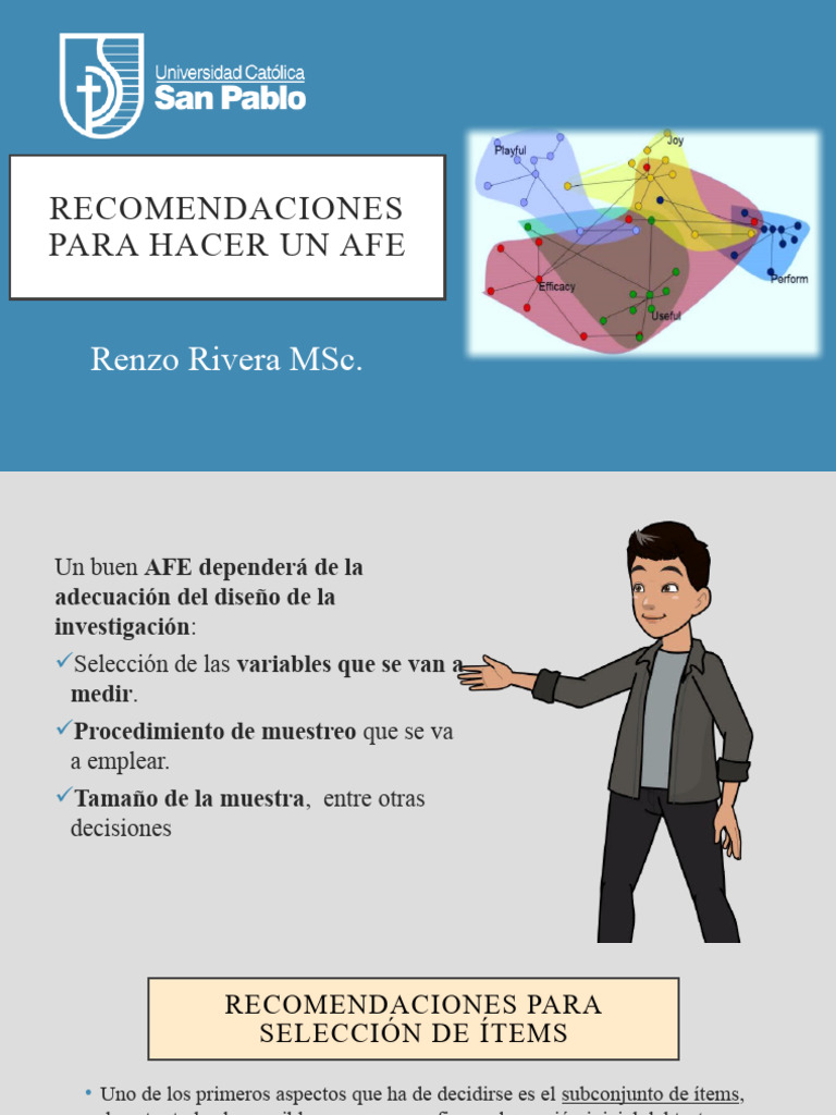 Recomendaciones para Hacer Un AFE | PDF | Prueba de ji cuadrado | Escala Likert