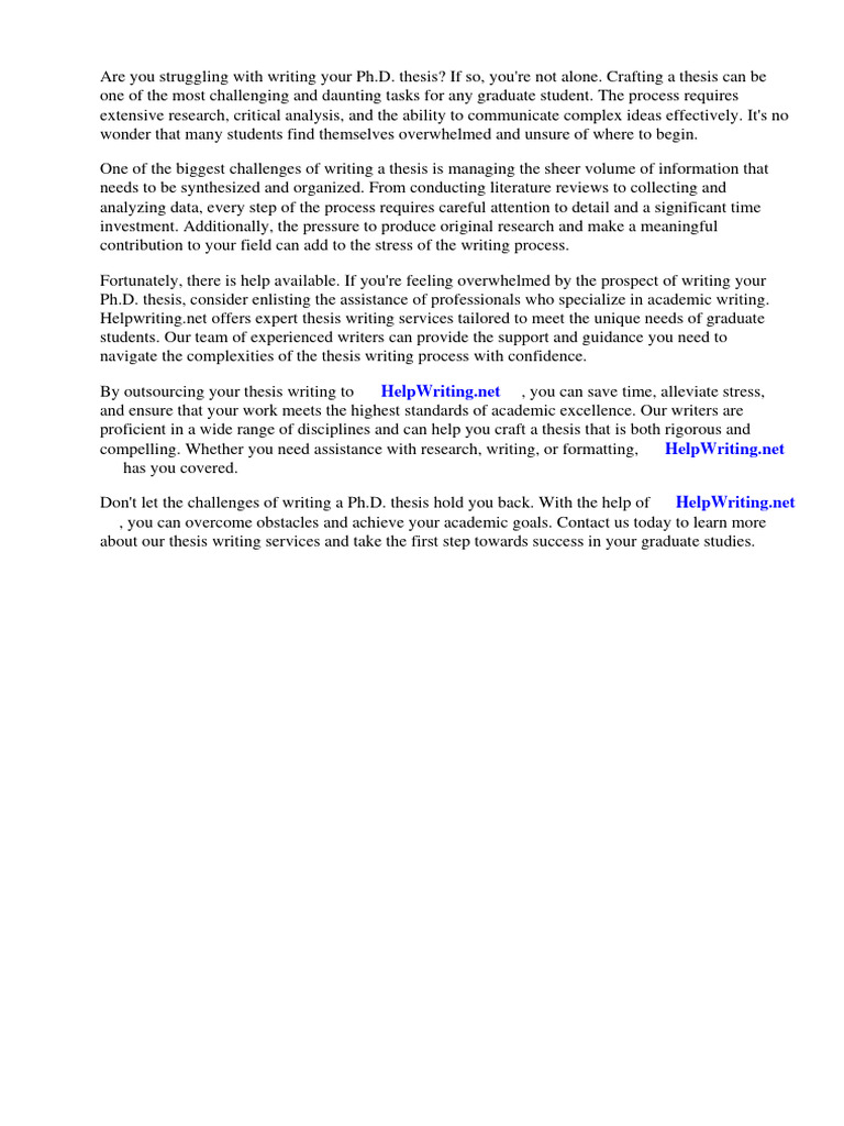 UWaterloo PhD Thesis Writing Guide | PDF | Thesis | Doctor Of Philosophy